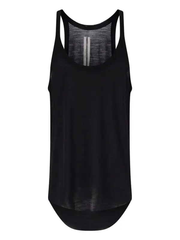Rick Owens Tank Top "fog - Black