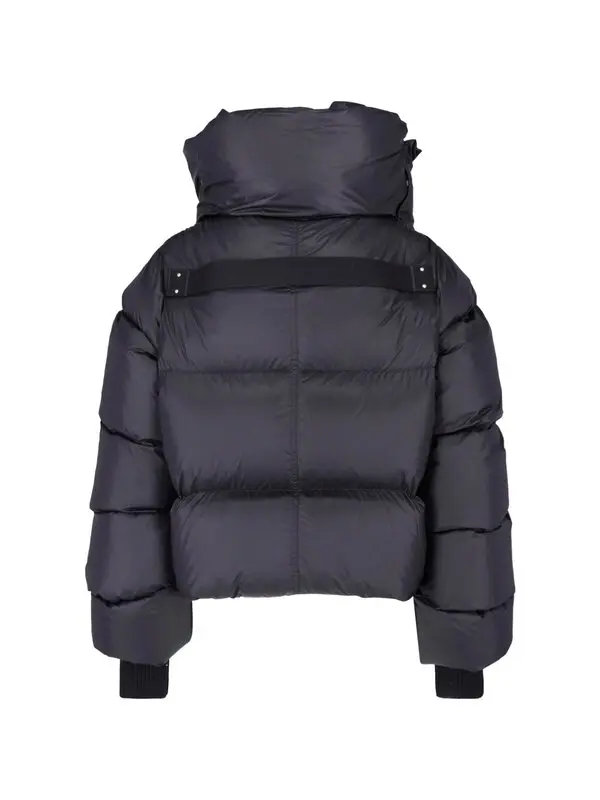 Rick Owens Cropped Down Jacket With Maxi High Collar