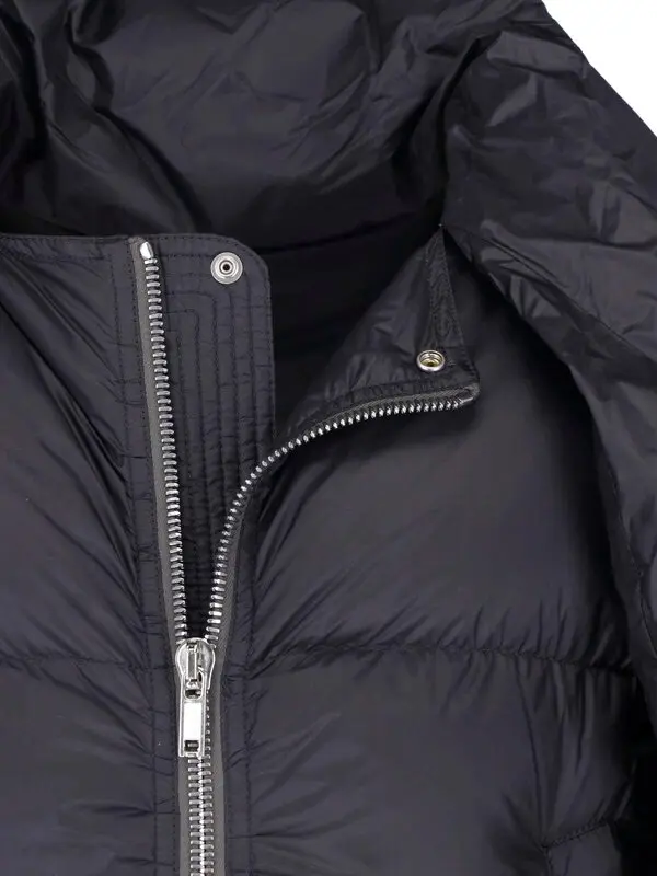 Rick Owens Cropped Down Jacket With Maxi High Collar