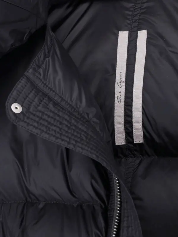 Rick Owens Cropped Down Jacket With Maxi High Collar