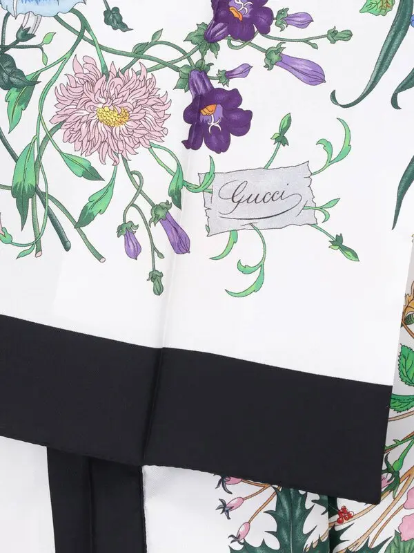 Gucci Printed Silk Twill Midi Dress