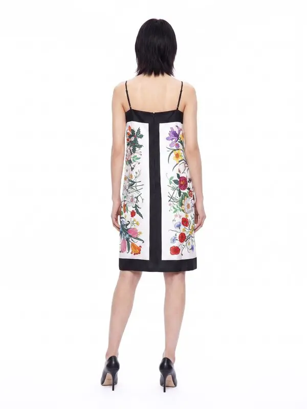 Gucci Printed Silk Twill Midi Dress - Multi