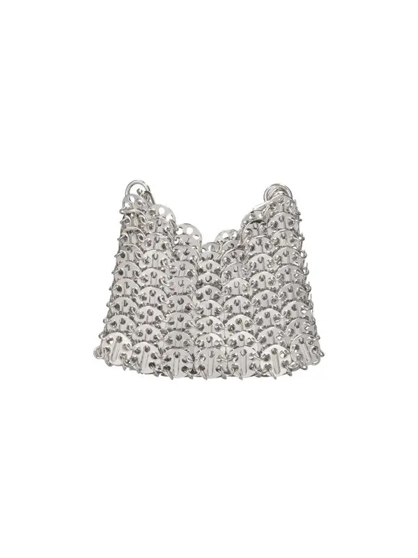 Rabanne Iconic 1969 Mini Shoulder Bag - Silver