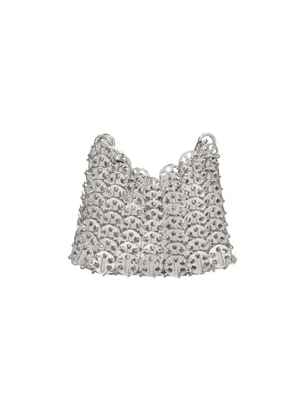 Rabanne Iconic 1969 Mini Shoulder Bag - Silver