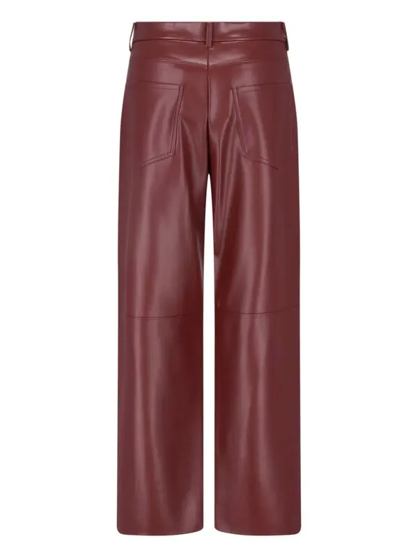 Max Mara Coated Jersey Straight Leg Pants