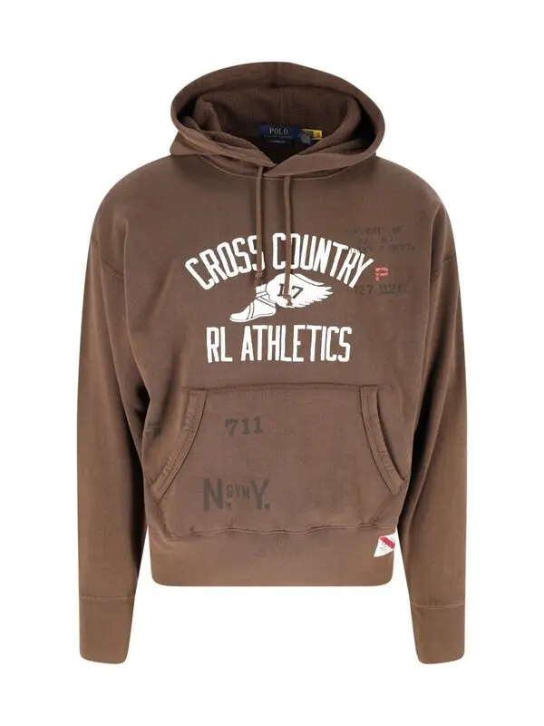 Polo Ralph Lauren Rick Owens Drkshdw Printed Hoodie - Brown