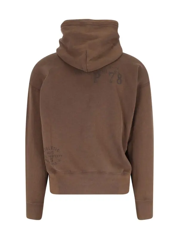 Polo Ralph Lauren Rick Owens Drkshdw Printed Hoodie - Brown