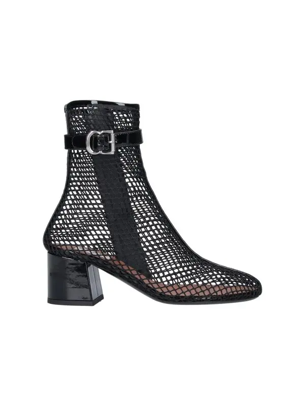 Alaïa Mesh Ankle Boots - Black