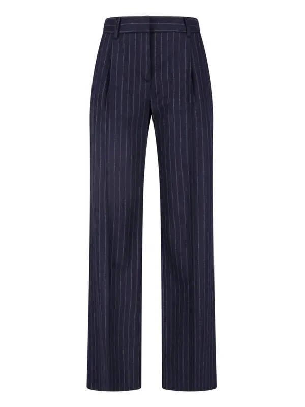 LARDINI Wool And Cashmere Pinstripe Trousers