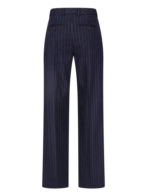 LARDINI Wool And Cashmere Pinstripe Trousers