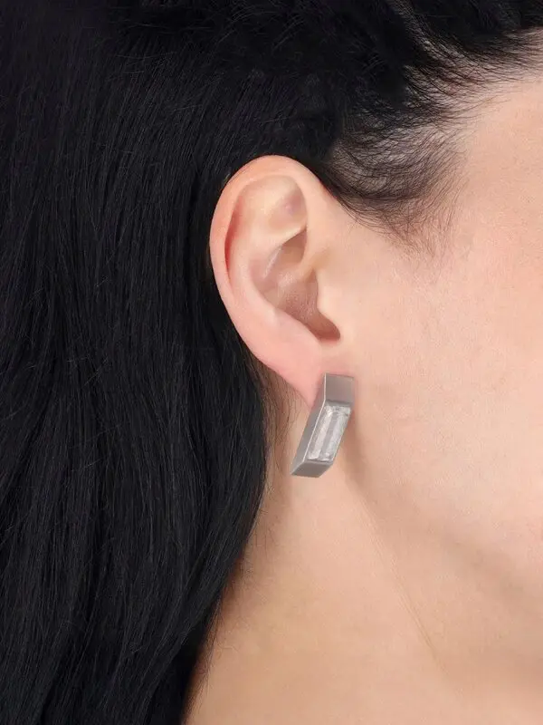 Rick Owens Earrings "crystal Beveled