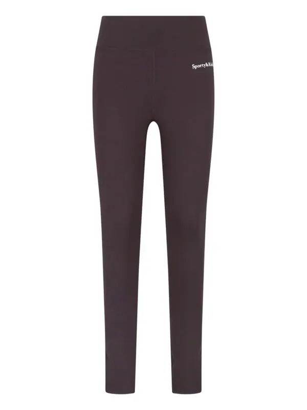 SPORTY & RICH Logo Leggings - Brown