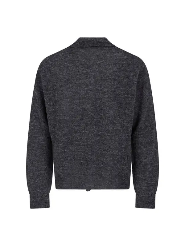 Our Legacy Mazzy" Knit Polo - Gray