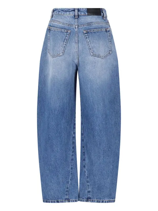 Givenchy Wide Leg Cocoon Jeans - Light Blue