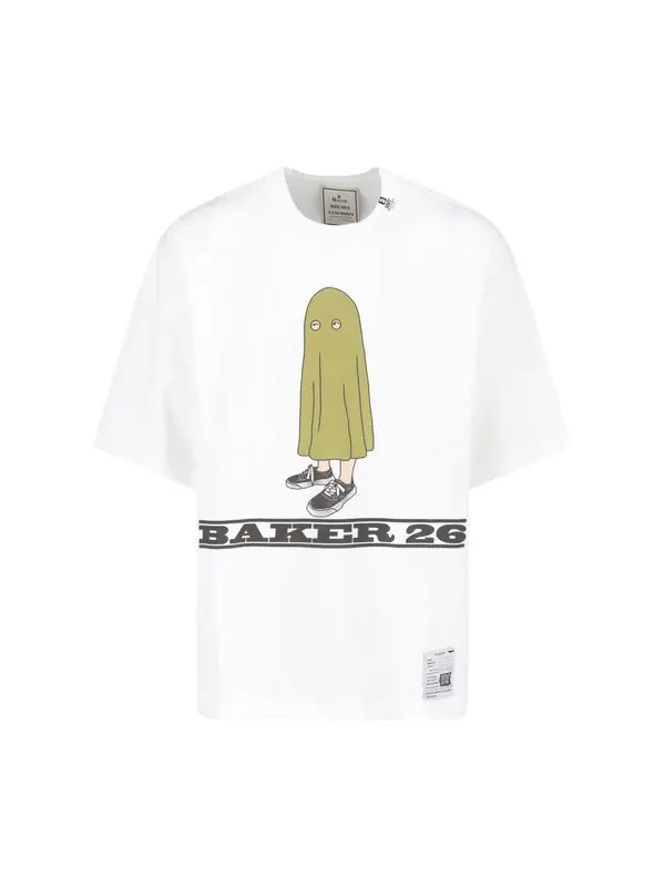 Mihara Yasuhiro T-shirt "baker 26 - White