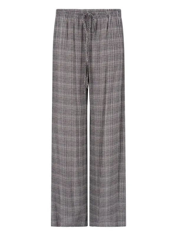 VIVIENNE WESTWOOD Wide Check Trousers - Gray