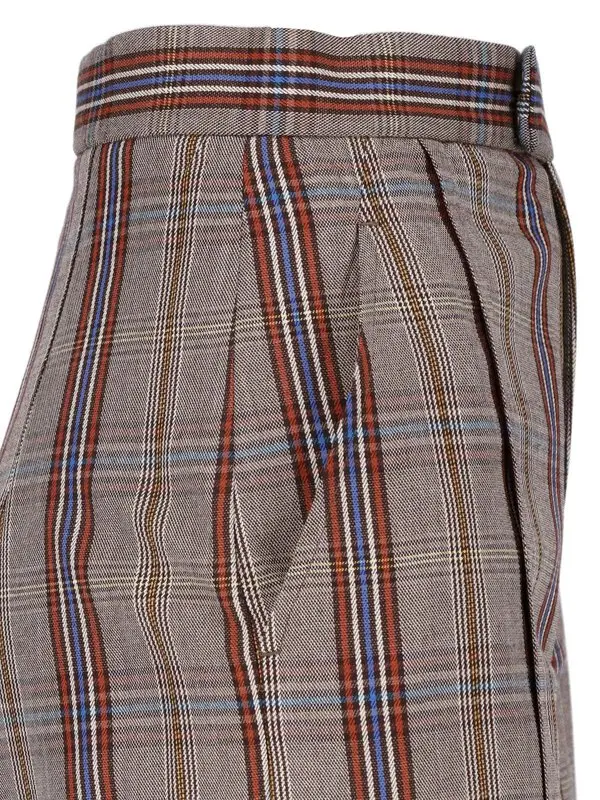 VIVIENNE WESTWOOD Wide Check Trousers