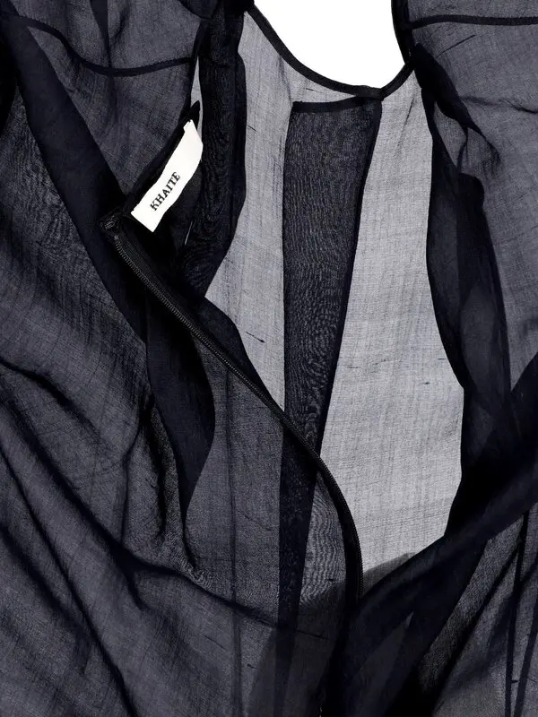 Khaite Rumi" Silk Top - Black