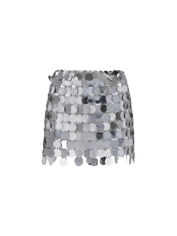 Rabanne Mini Sequined Skirt