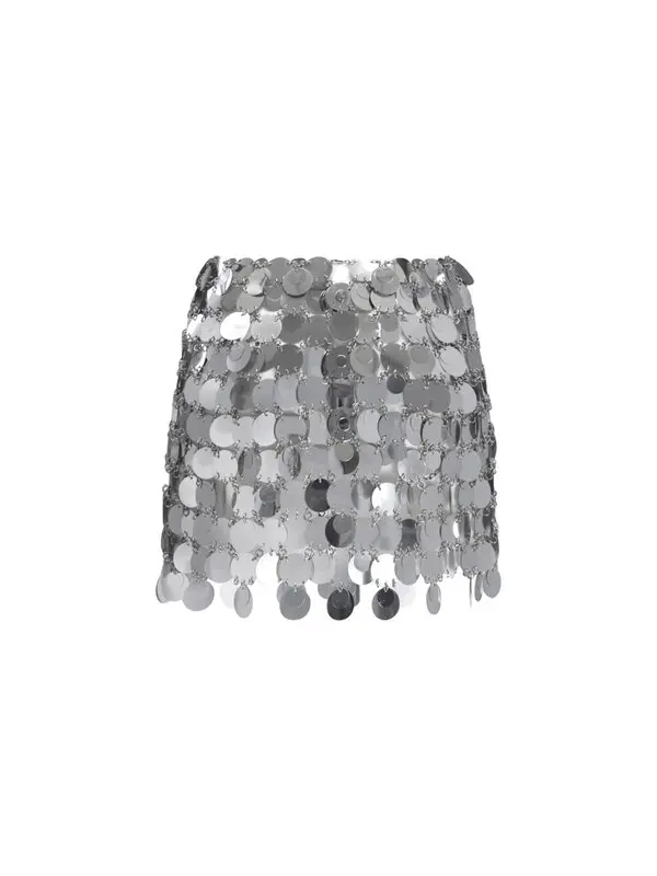 Rabanne Mini Sequined Skirt