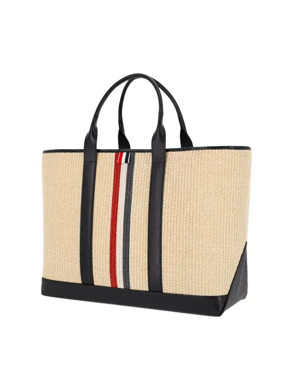 Thom Browne Medium Tote Bag - Beige