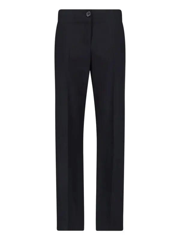 Khaite Straight Leg Virgin Wool Trousers