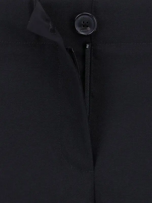 Khaite Straight Leg Virgin Wool Trousers