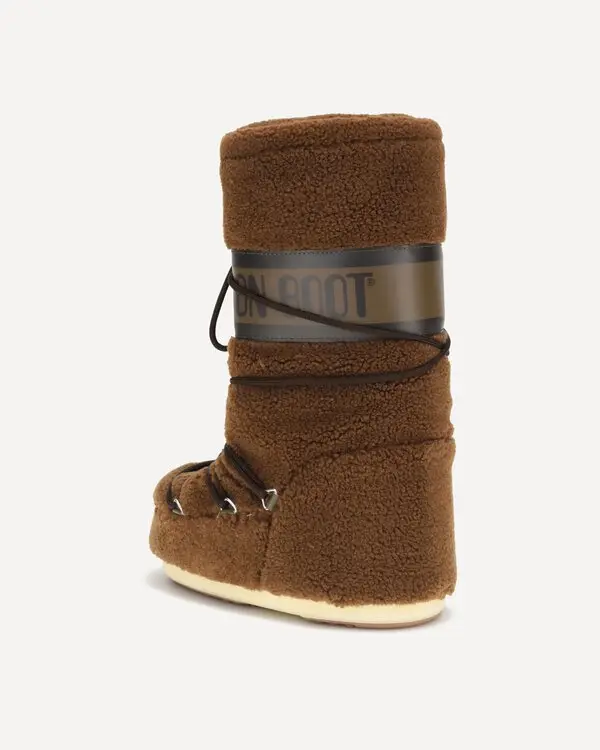 Moon Boot Icon Teddy Boots - Brown