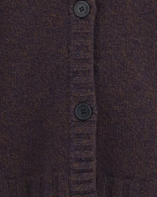 Attico Crewneck Cardigan - Brown