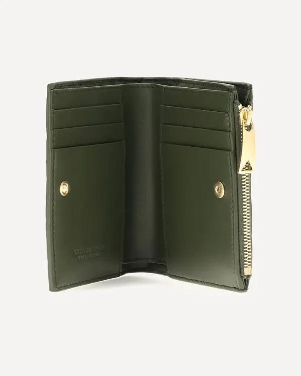 Bottega Veneta Bifold Intrecciato Wallet - Green