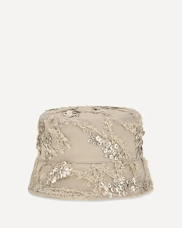 Brunello Cucinelli Embroidered Sequin Bucket Hat
