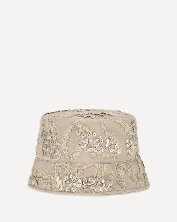 Brunello Cucinelli Embroidered Sequin Bucket Hat