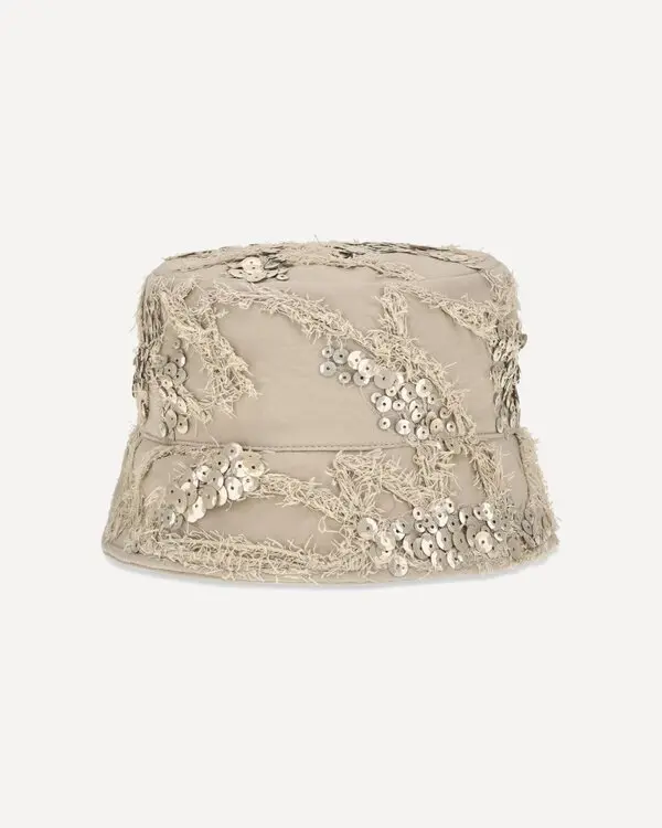 Brunello Cucinelli Embroidered Sequin Bucket Hat