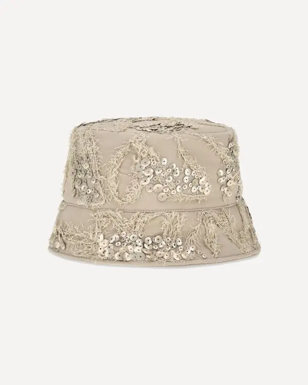 Brunello Cucinelli Embroidered Sequin Bucket Hat