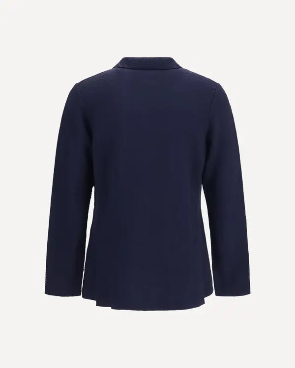 LARDINI Wool Cardigan With Lapel Neck And Button Closure