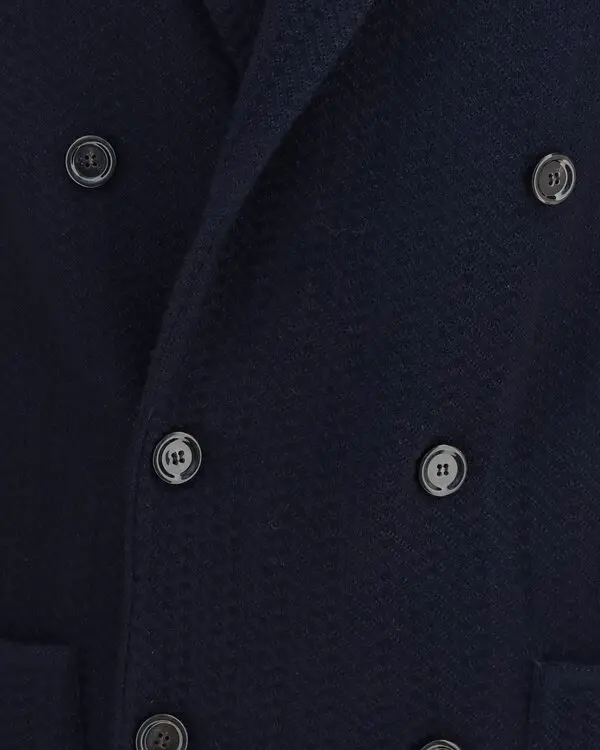 LARDINI Wool Cardigan With Lapel Neck And Button Closure