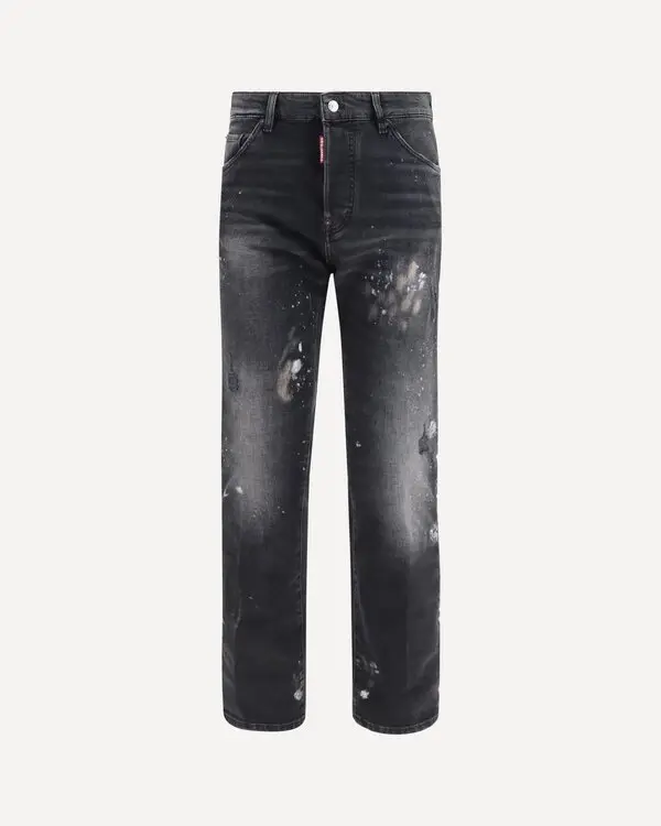 Dsquared2 Teddy Dark Wash Stretch Denim Jeans