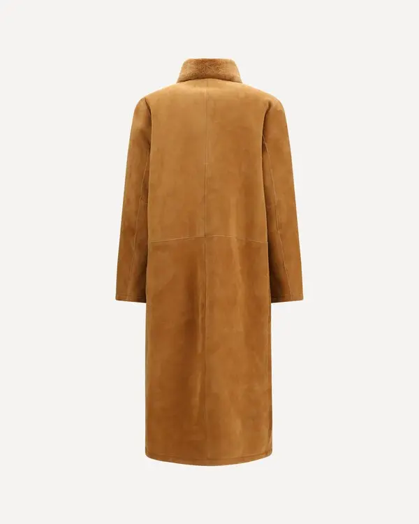 SWORD 6644 Leather Shearling Coat