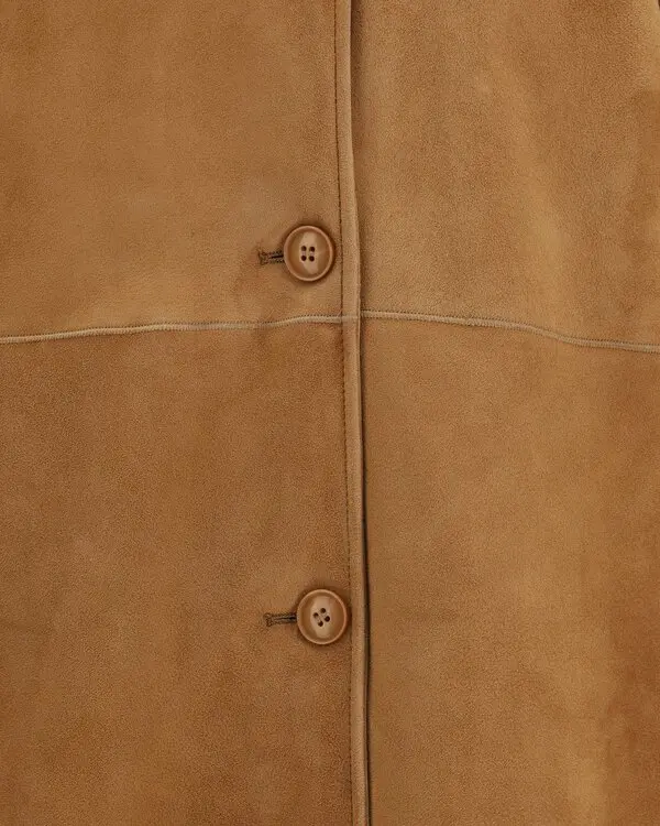 SWORD 6644 Leather Shearling Coat