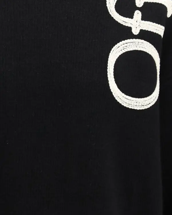 Off-White Vertical Bookish Logo Knit Crewneck
