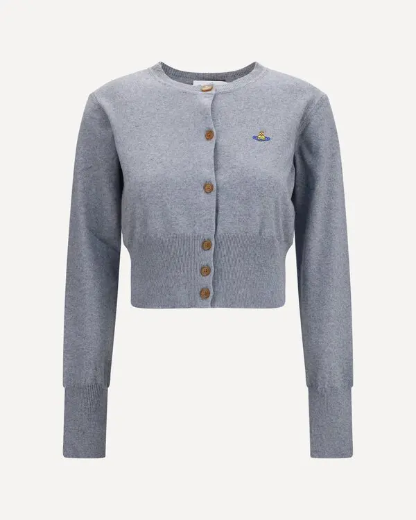 VIVIENNE WESTWOOD Bea Crop Cardigan Feale - Grey