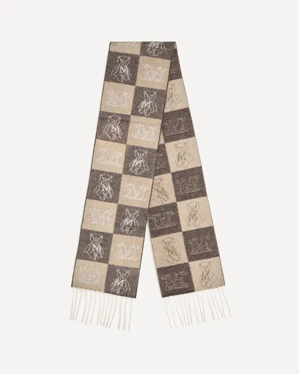 Max Mara Cashmere Fringed Scarf - Beige