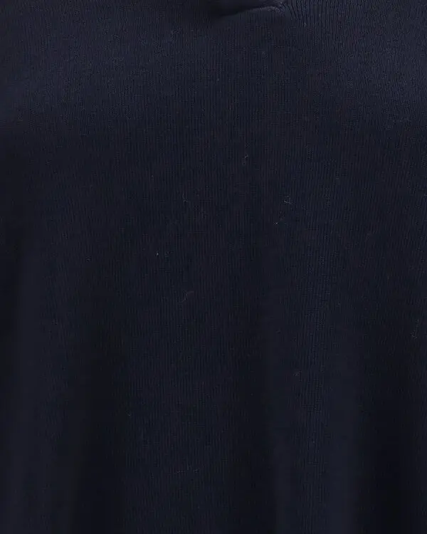 ELLA Wool Polo Collar Sweater - Blue