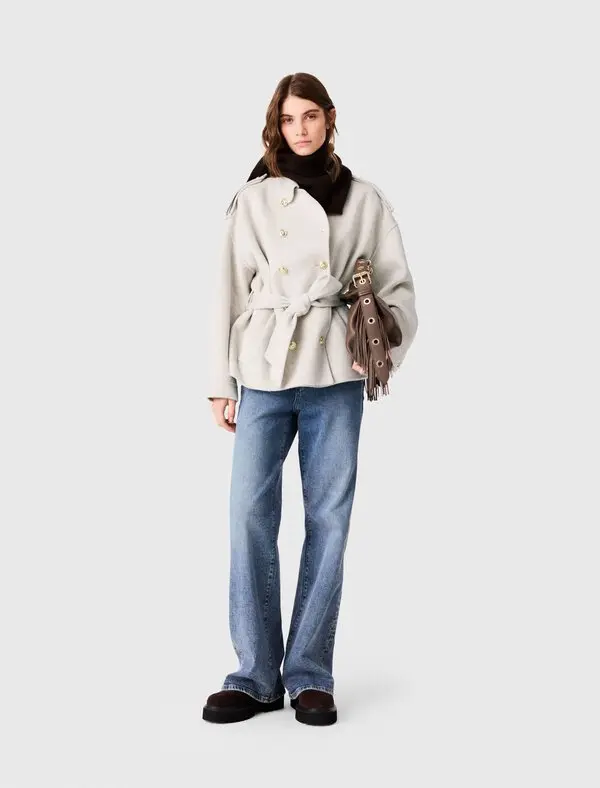 Maje Double-faced Mid-length Coat
