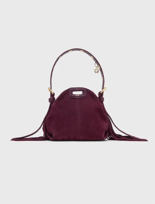 Maje Miss M Micro Suede Bag