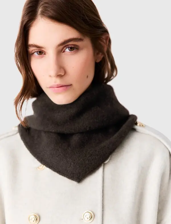 Maje Yak Blend Triangle Scarf
