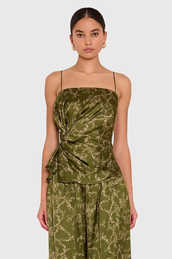 Amanda Uprichard Maci Top - Christina Print