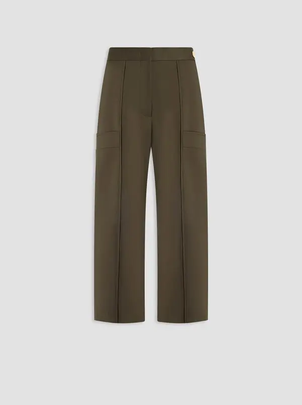 CALLAS MILANO Military Wide-leg Cropped Pants