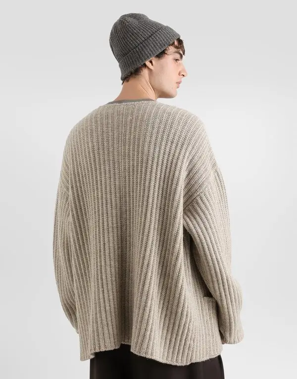 Dolce & Gabbana Serafino Ribbed Silk Pullover