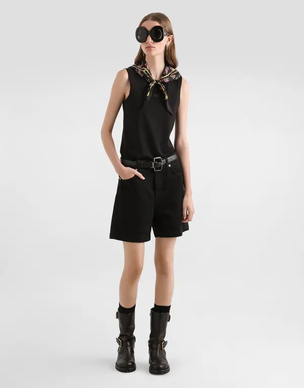 Dolce & Gabbana Jersey T-shirt With Scarf